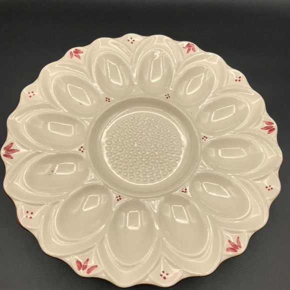 Hull | Dining | Vintage Hull Pottery Deviled Egg Tray Plate Ceramic ...